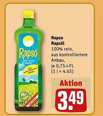 Rapso Rapsöl Angebot bei REWE Center