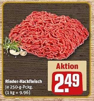 Rinder-Hackfleisch Angebot bei REWE