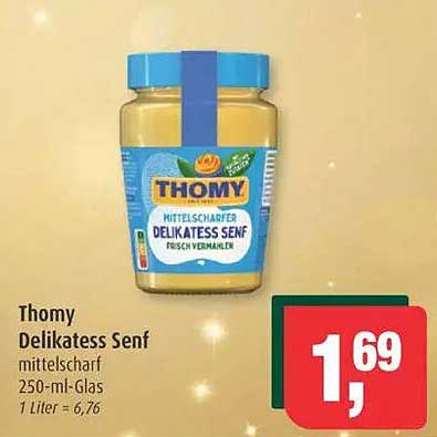 Thomy Delikatess Senf Angebot bei Markant