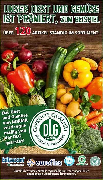 Unser Obst Und Gemüse Ist Prämiert, Zum Beispiel Angebot bei Norma ...