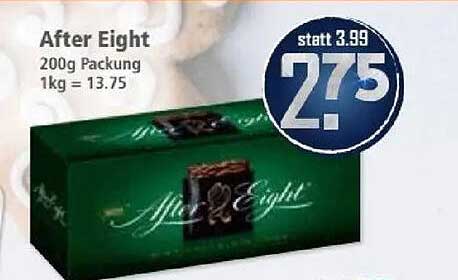 After Eight 200G Packung Angebot bei K+K Klaas & Kock - ProspektGuru.de