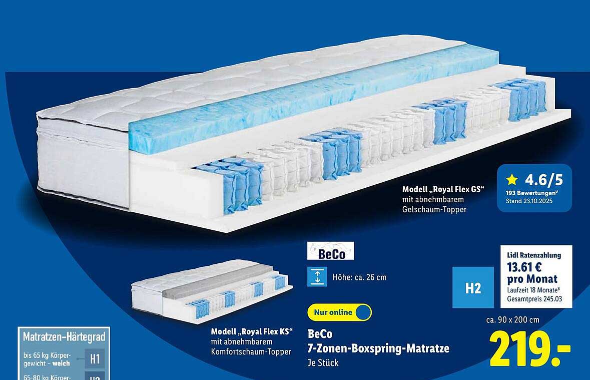Lidl Matratze Angebot Aktuell