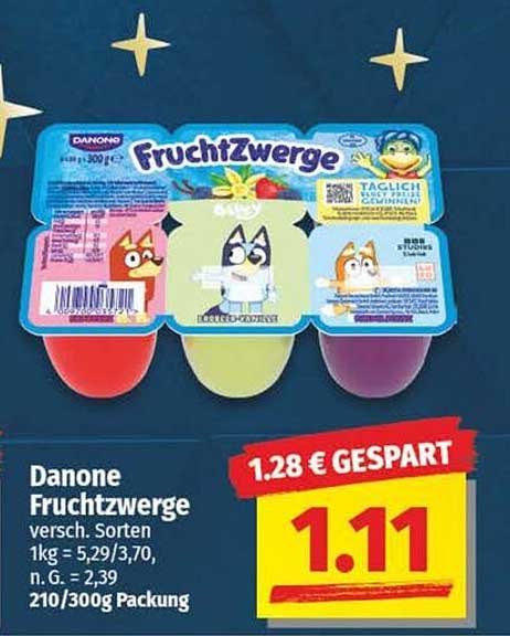 Danone Fruchtzwerge 300G Angebot bei nah & gut - ProspektGuru.de