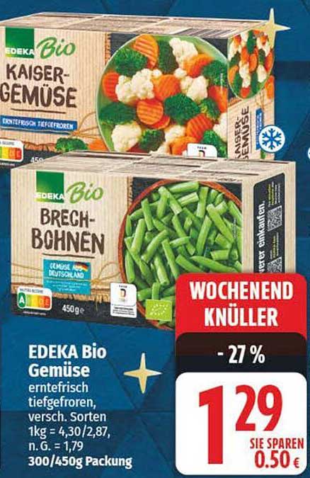 Edeka Bio Gemüse – Kaiser-Gemüse Und Brech-Bohnen Angebot bei NP ...