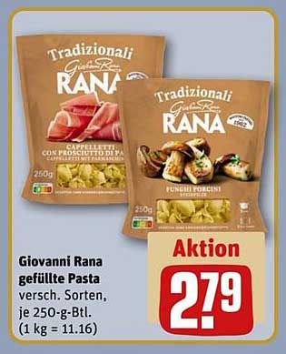 Giovanni Rana Gefüllte Pasta - Verschiedene Sorten Angebot bei REWE ...