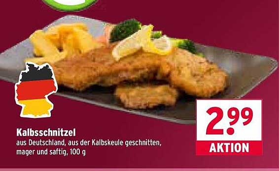 Kalbsschnitzel Aus Deutschland, Aus Der Kalbskeule Geschnitten, Mager ...