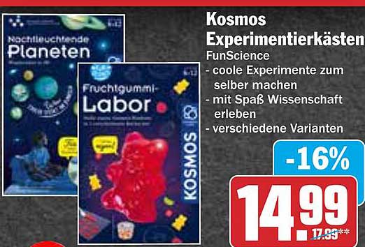 Kosmos Experimentierkästen - Funscience Angebot bei Hit - ProspektGuru.de