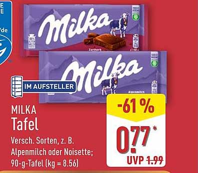 Milka Extra Tafel 8 Verschiedene Sorten Angebot bei tegut - ProspektGuru.de