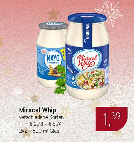 Schne Miracel Whip Angebot Ebenbild