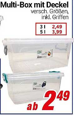 Multi-Box Mit Deckel, Verschiedene Größen, Inkl. Griffen Angebot bei ...