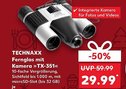 Technaxx Fernglas Mit Kamera »Tx-351« Angebot bei Kaufland - ProspektGuru.de