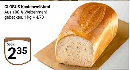 Globus Kastenweißbrot Angebot bei Globus - ProspektGuru.de