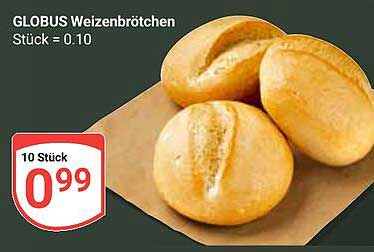 Globus Weizenbrötchen Angebot bei Globus - ProspektGuru.de