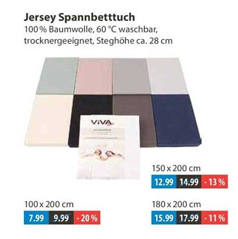 Jersey-Spannbettuch Angebot bei Globus - ProspektGuru.de