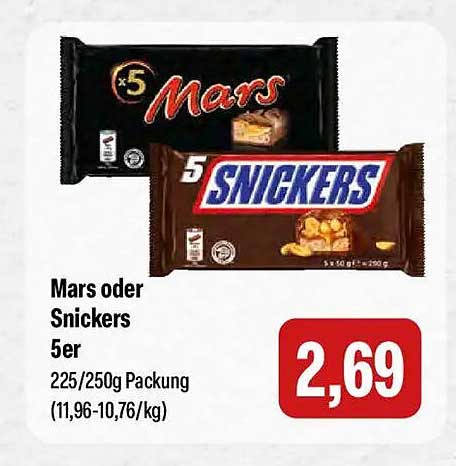 Mars Oder Snickers Riegel Angebot bei tegut - ProspektGuru.de