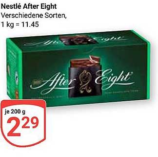 Nestlé After Eight, Verschiedene Sorten, 1 Kg = 11.45 Angebot bei ...