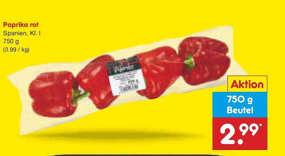 Paprika Rot Angebot bei Famila Nord West - ProspektGuru.de