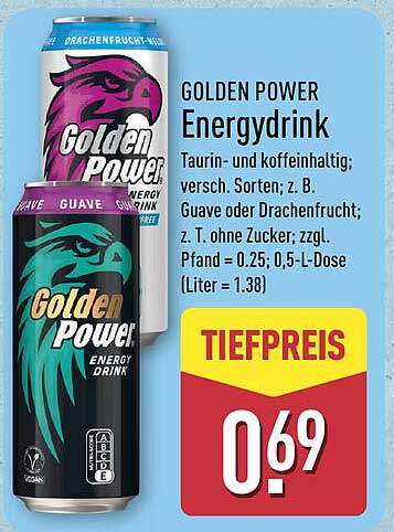 Golden Power Energydrink Angebot bei Aldi Nord - ProspektGuru.de