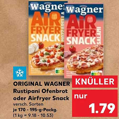 Original Wagner Rustipani Ofenbrot Oder Airfryer Snack Angebot bei ...