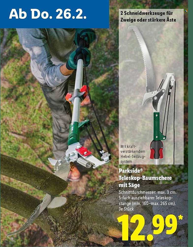 Teleskop Baumschere Lidl