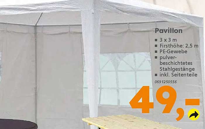 Pavillon Angebot bei Globus Baumarkt - ProspektGuru.de