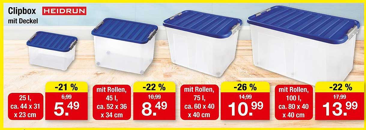 Clipbox Mit Deckel Angebot bei Zimmermann