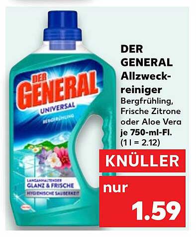 Der General Allzweckreiniger Angebot bei Kaufland