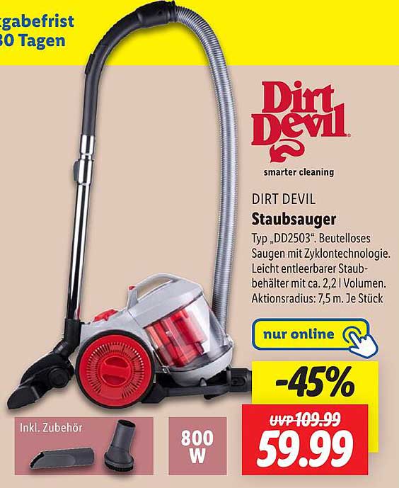 Dirt Devil Staubsauger Angebot bei Lidl