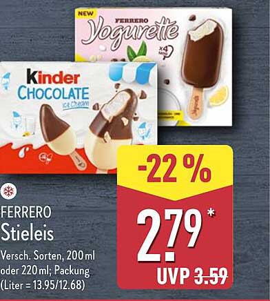 Ferrero Stieleis Angebot bei Aldi Nord - ProspektGuru.de