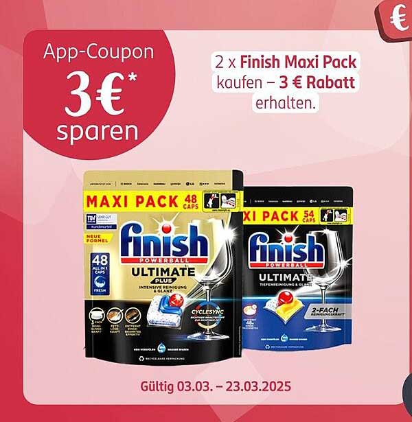 Finish Maxi Pack Angebot bei Rossmann