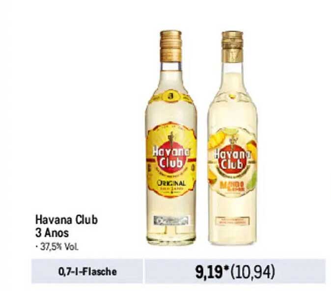 Havana Club 3 Anos Angebot bei METRO - ProspektGuru.de