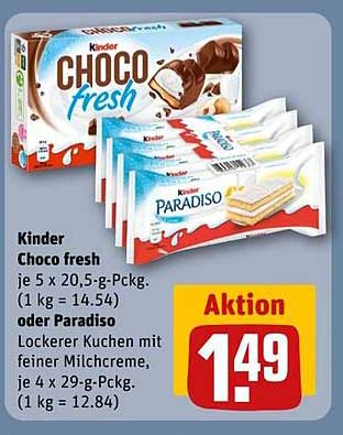 Kinder Choco Fresh Angebot bei REWE Center