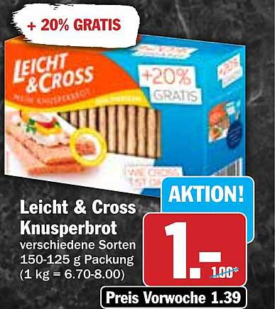 Leicht & Cross Knusperbrot Angebot bei Hit - ProspektGuru.de