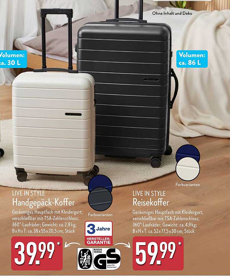 Live In Style Handgepäck-Koffer Live In Style Reisekoffer Angebot bei ...