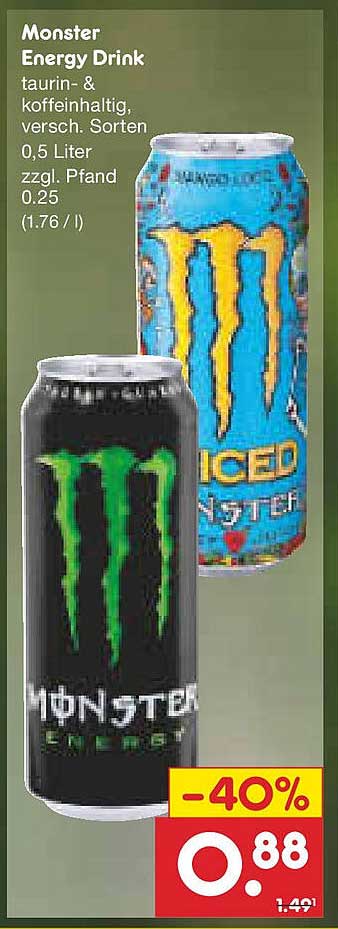 Monster Energy Drink Angebot bei Netto Marken-Discount - ProspektGuru.de