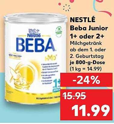 Nestlé Beba Junior 1+ Oder 2+ Angebot bei Kaufland