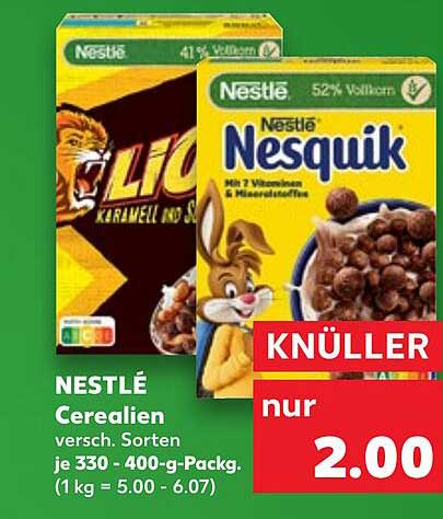 Nestlé Cerialien Angebot bei Kaufland - ProspektGuru.de
