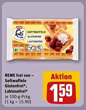 Rewe Frei Von – Softwaffeln Glutenfrei*, Laktosefrei* Angebot bei REWE ...