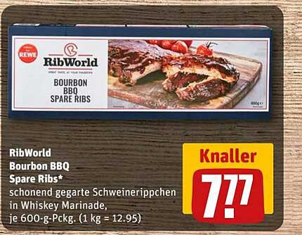 Ribworld Bourbon Bbq Spare Ribs* Angebot bei REWE Center