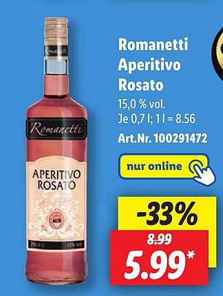 Romanetti Aperitivo Rosato Angebot bei Lidl