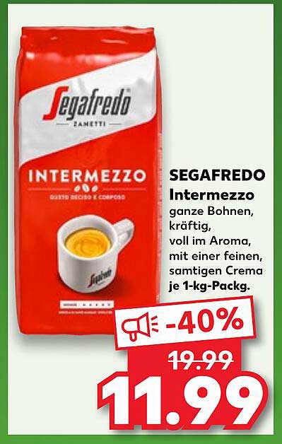 Segafredo Intermezzo Angebot bei Kaufland