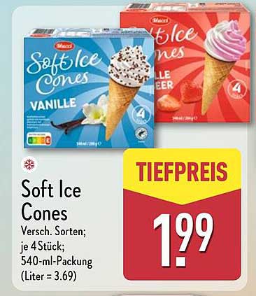 Soft Ice Cones Angebot bei Aldi Nord