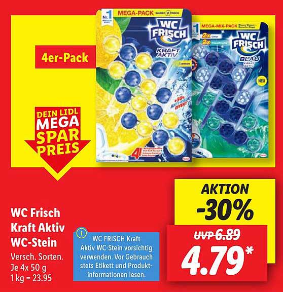 Wc Frisch Kraft Aktiv Wc-Stein Angebot bei Lidl