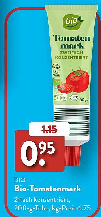 Bio Bio-Tomatenmark Angebot bei Aldi Süd - ProspektGuru.de