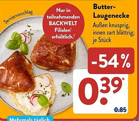 Butter-Laugenecke Angebot bei Aldi Süd - ProspektGuru.de