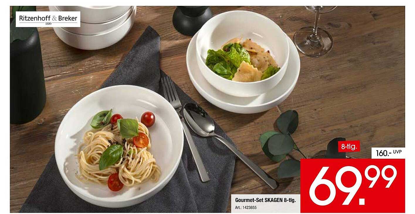 Gourmet-Set Skagen 8-Tlg. Angebot bei Zurbrüggen - ProspektGuru.de