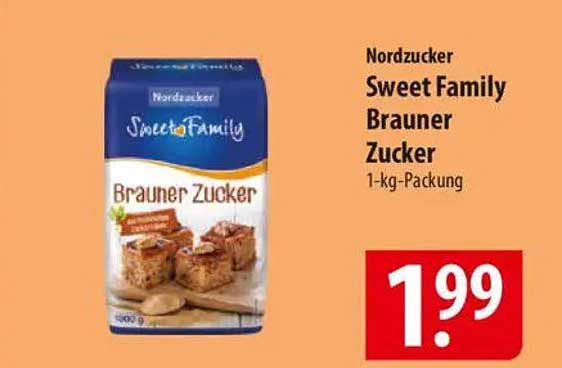 Nordzucker Sweet Family Brauner Zucker 1-Kg-Packung Angebot bei Famila ...