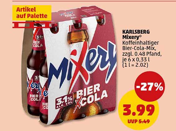 Mixery Bier-Cola-Mix Angebot bei Penny