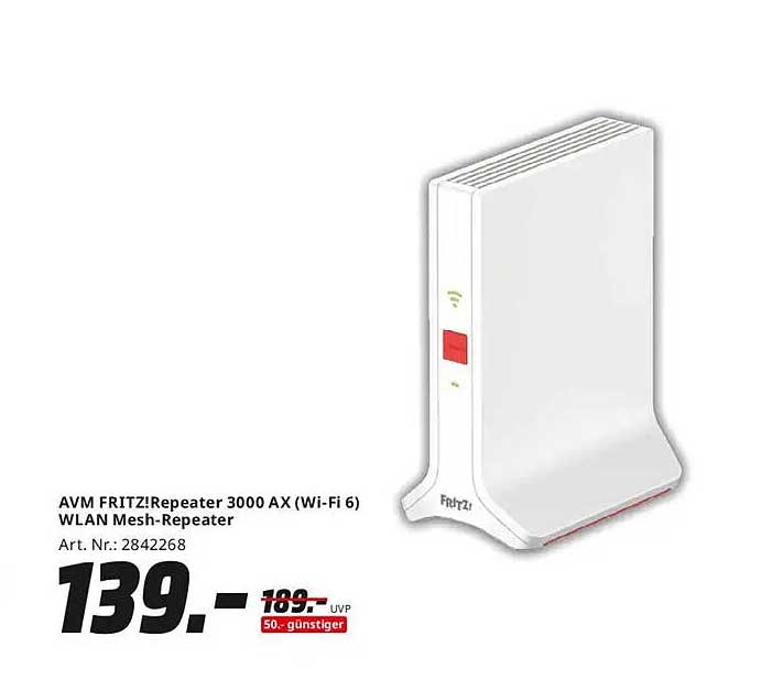 Avm Fritz!Repeater 3000 Ax (Wi-Fi 6) Wlan Mesh-Repeater Angebot bei ...