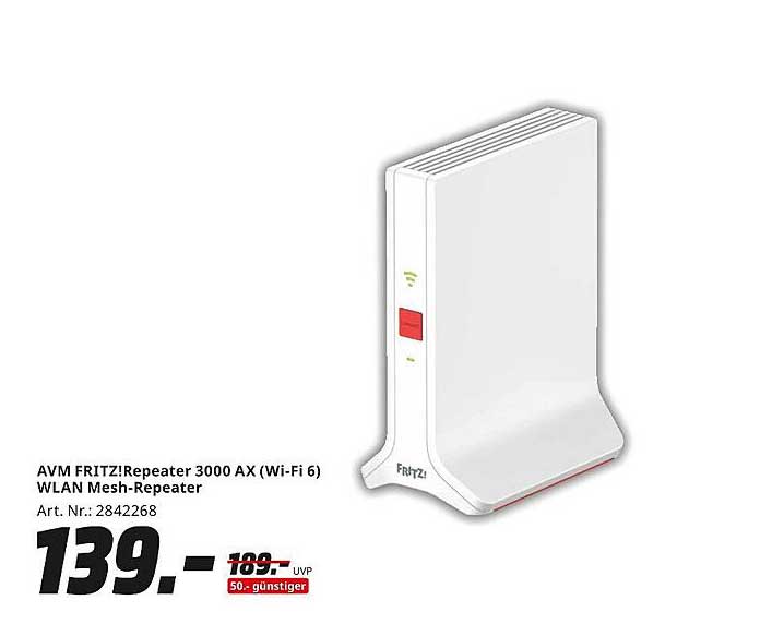 Avm Fritz!Repeater 3000 Ax (Wi-Fi 6) Wlan Mesh-Repeater Angebot bei ...